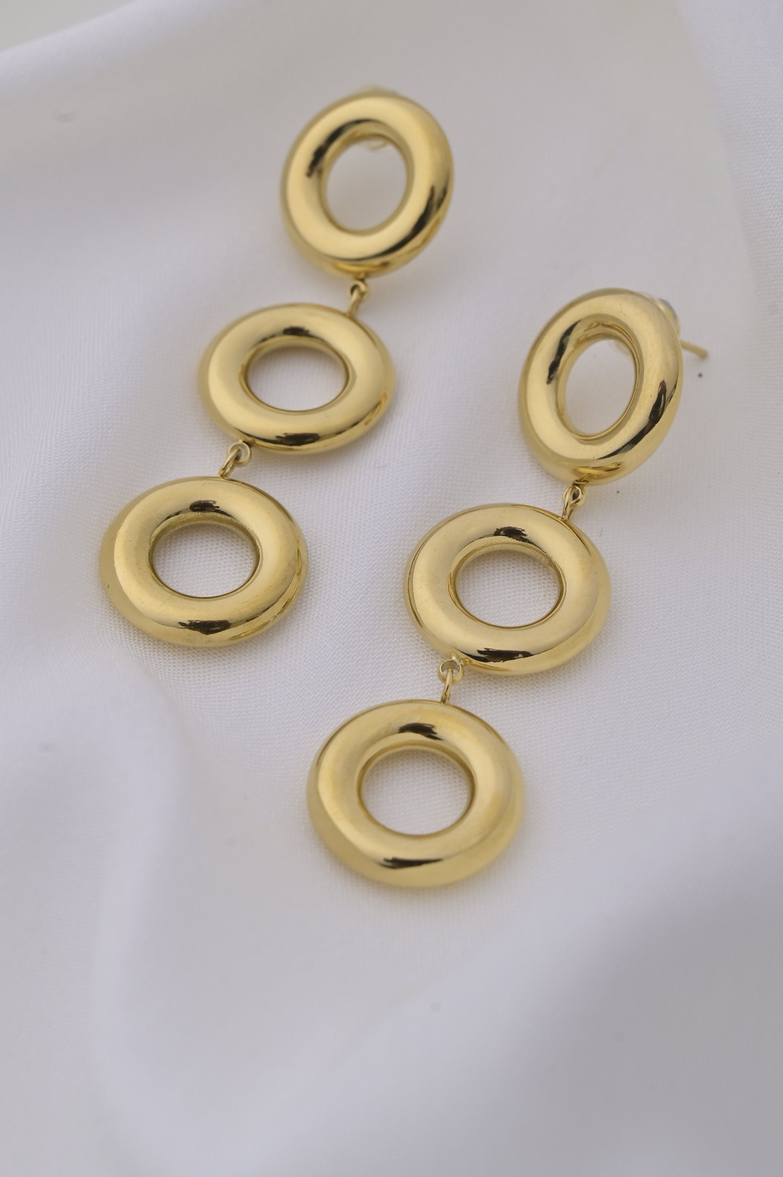 Geometric Layered Chunky Earring – Diatoms